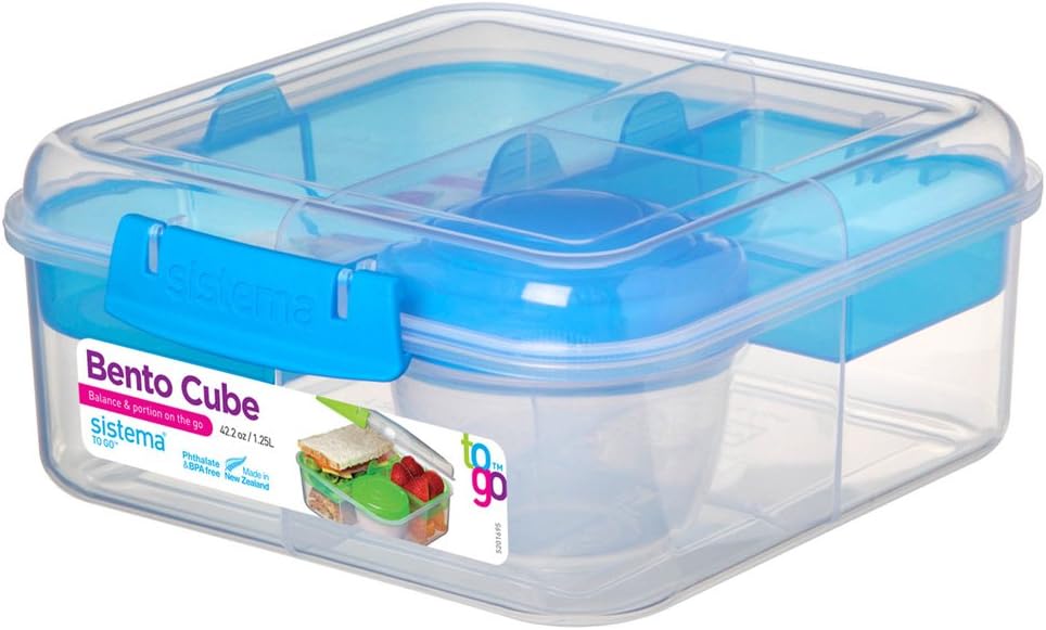 Sistema Bento Cube 1.25L, Blue – BigaMart