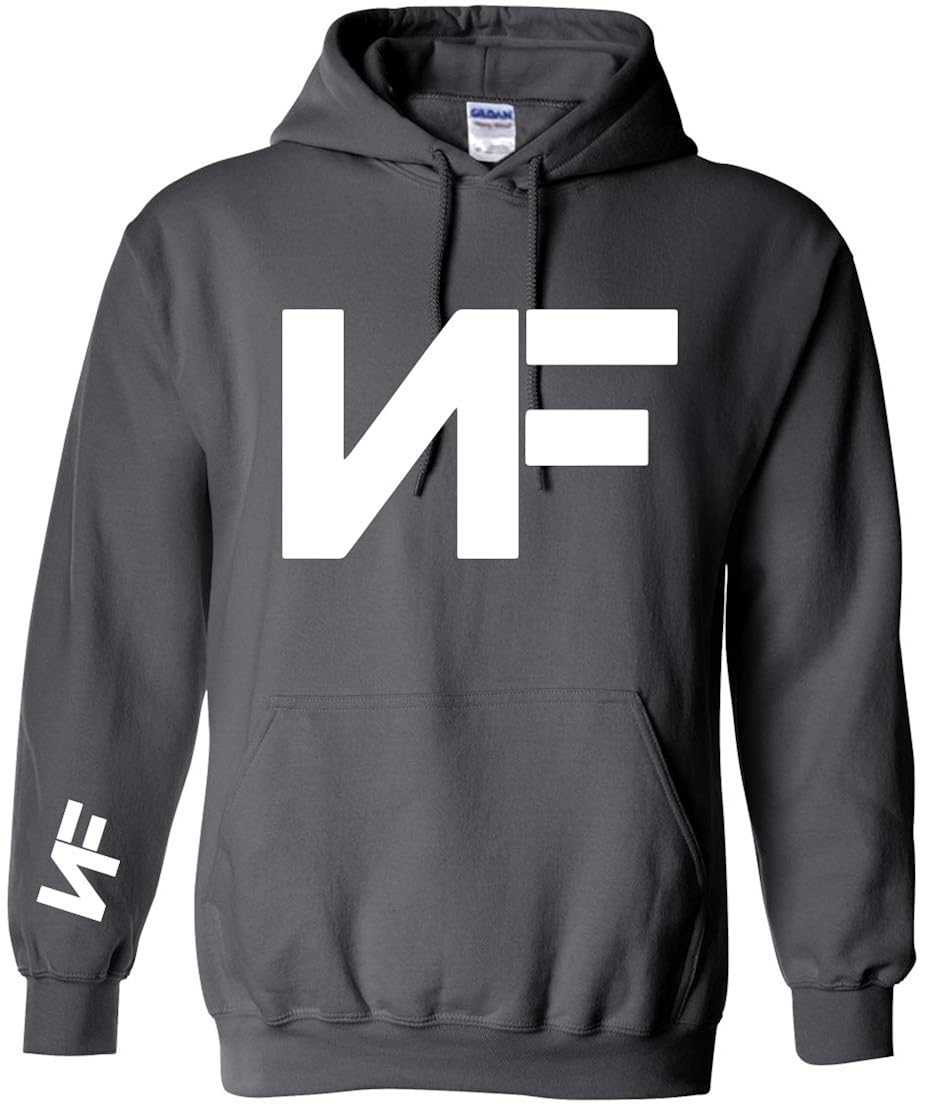 NF Real Music Pullover Hoodie Nate F Unisex Fan Rap Sweatshirt (Gray, X ...