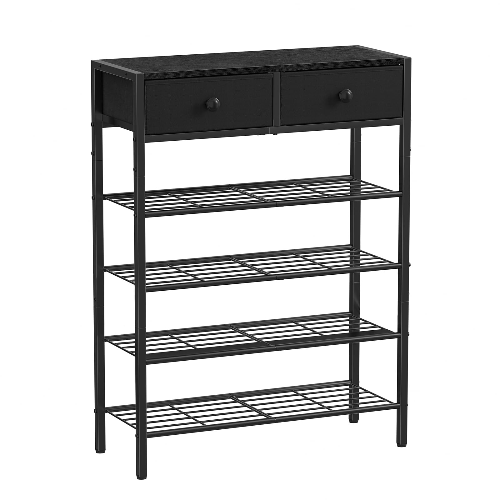 UNITSTAGE Shoe Rack for Entryway, 5 Tier Shoe Organizer with 2 Non ...
