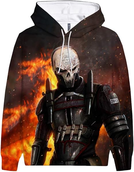 Free Fire Pullover Printing Pretty Sweatshirt Soft Cotton Shawl Coats ...