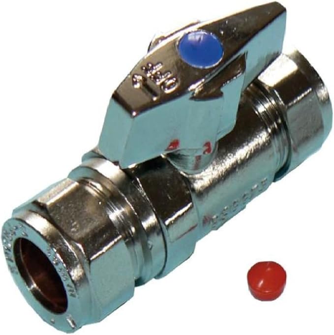 Large Bore 22mm Isolation Valve With Butterfly Handle Bag Of 2