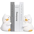 Amazon.com: Hug Duck Bookends, Cute Book Ends Decorative Bookends for ...