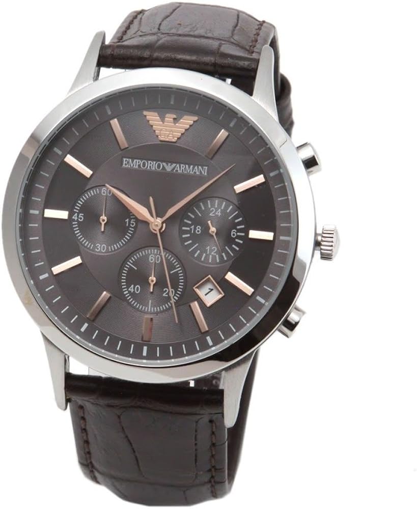 Amazon | エンポリオ アルマーニ EMPORIO ARMANI クロノ クオーツ メンズ 腕時計 AR2513 ブラック [並行輸入品 ...