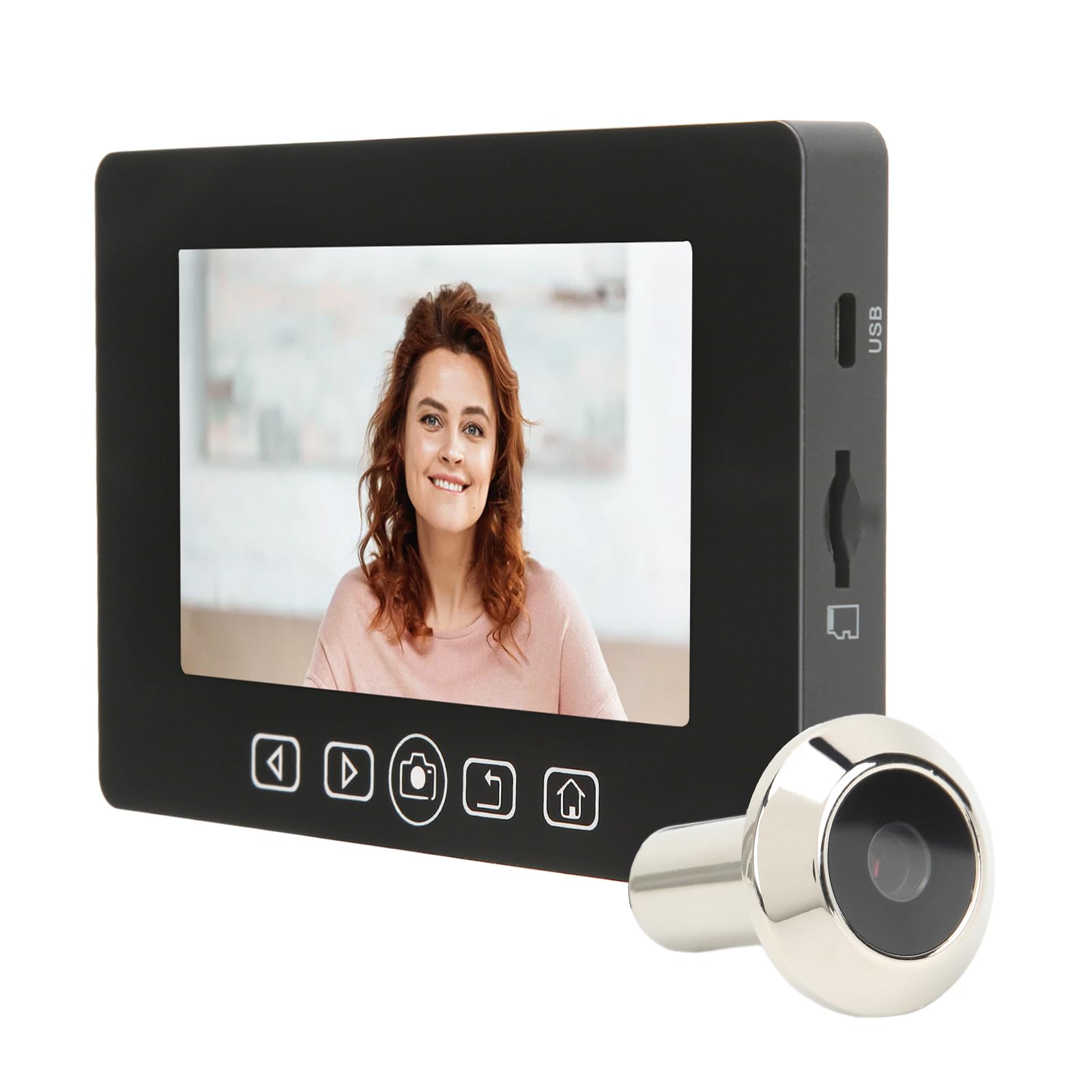 Digital Peephole Door Viewer - 4.3 Inch Screen, 90° Wide Angle, Home ...