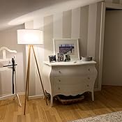 Tomons Lampada da pavimento Lampada da Terra Lampada a Stelo in Legno ...