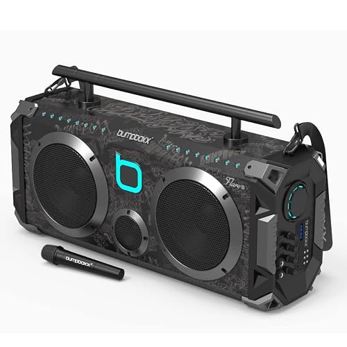 Bumpboxx Bluetooth Portable Speaker Boombox Flare8 Black Graffiti ...