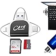 Amazon.com: GINTBN Multi-Port 4 in1 Universal SD TF Card Reader, 4 in 1 Portable Memory Card ...