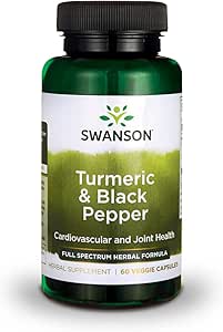 Amazon.com: Swanson Turmeric and Black Pepper Organic Antioxidant Joint ...