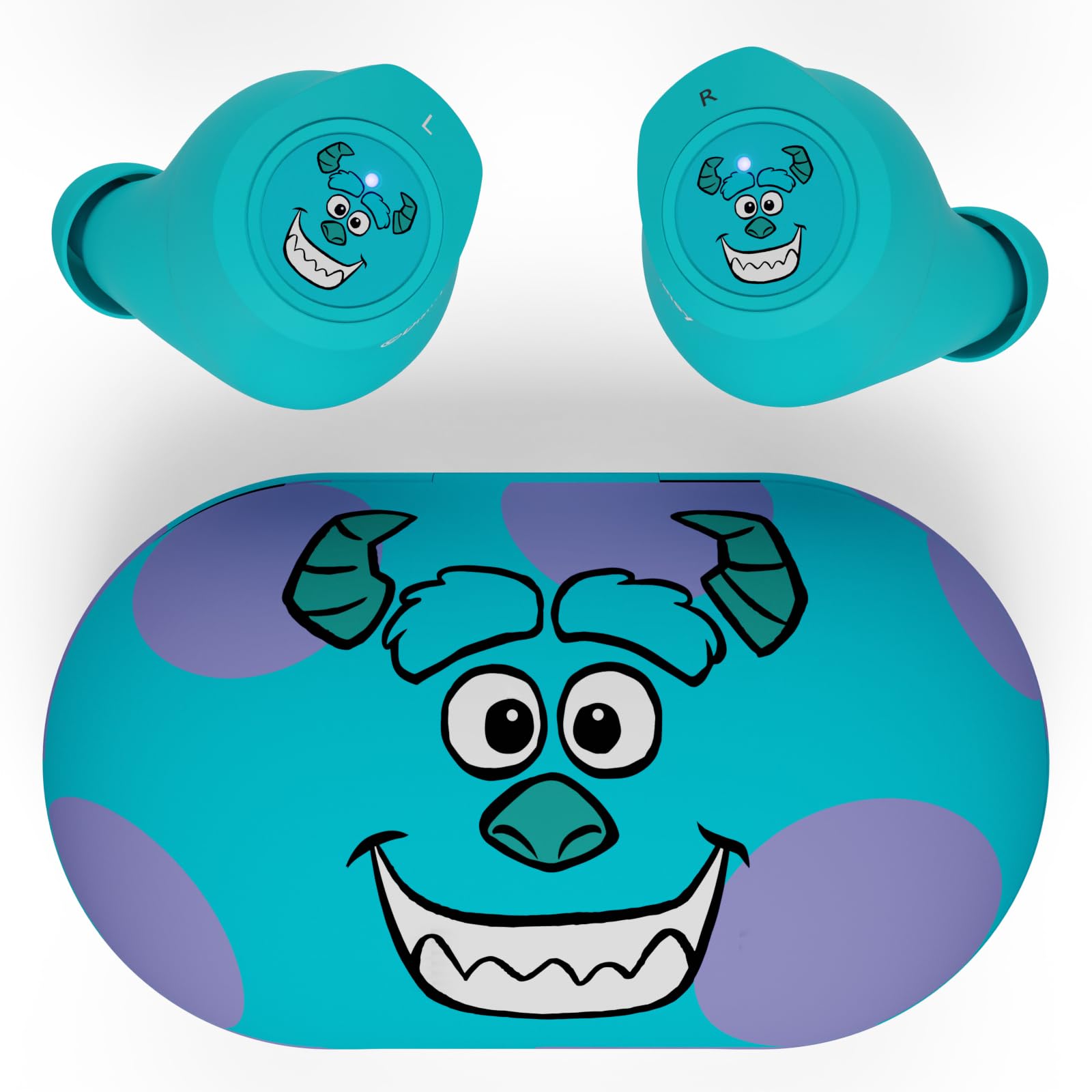 Disney/Pixar Monsters Inc Bluetooth Earbuds w/Charging Case- Wireless ...