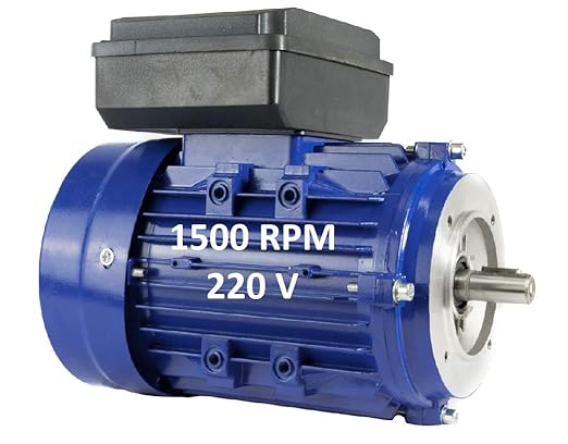 Single Phase Electric Motor 3.7 kW / 5 CV 220 V 1500 RPM B14 (BRIDE 160 ...