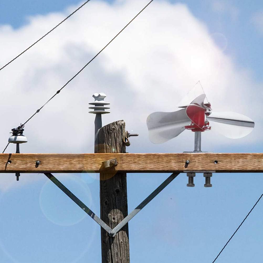 TAIPPAN Garden Bird Scarer, Stainless Steel Wind Power 360 Degree ...