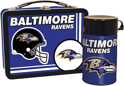 Amazon.com : Baltimore Ravens Lunch Box : Sports Fan Lunchboxes ...