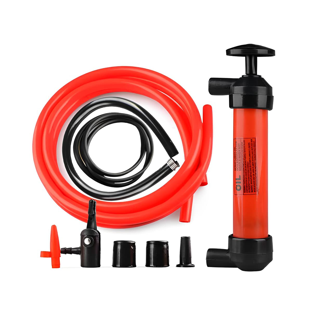 Car Siphon Transfer Pump Kit, 200cc Siphon Hand Pump Kit Fluid Fuel ...