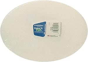 Amazon.com: Floracraft Styrofoam Oval Package 6 3/4x9x1" White: Home ...