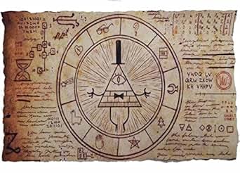 Amazon.com: Gravity Falls Bill Cipher Magic Summoning Scroll: Clothing
