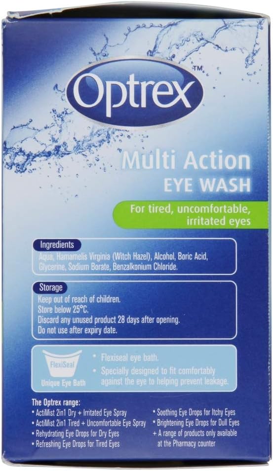 Optrex Multi-Action Eye Wash Solution, 300ml – BigaMart
