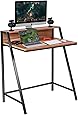 Amazon.com: Tangkula Small Gaming Desk, 2 Tier Computer Desk, Home ...