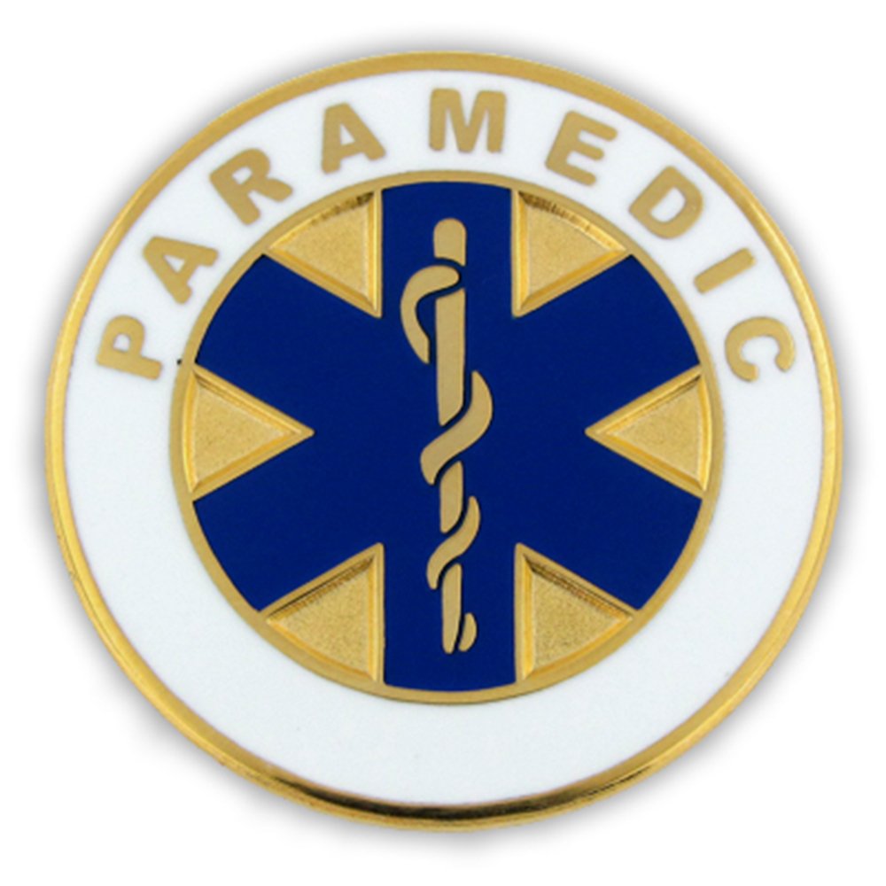 Amazon.com: Prestige Medical Emblem Pin, Paramedic (Star of Life Design ...