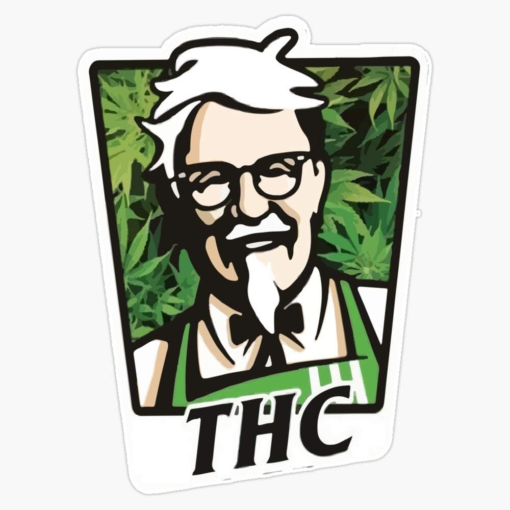 Amazon.com: "Thc" Kfc Design Sticker Decal Vinyl Bumper Sticker Decal ...