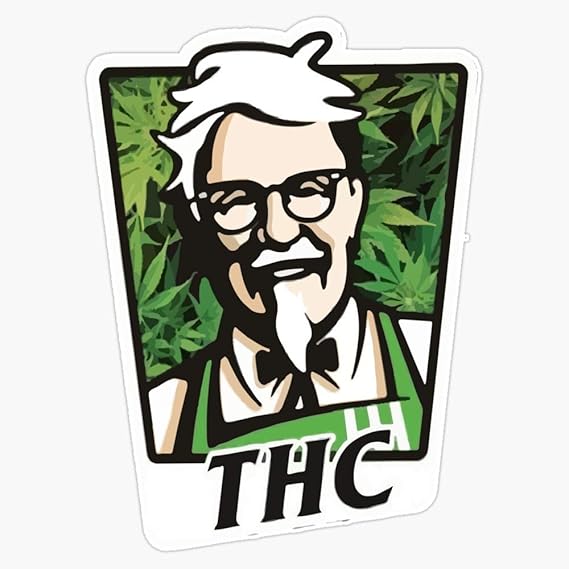 Amazon.com: "Thc" Kfc Design Sticker Decal Vinyl Bumper Sticker Decal ...