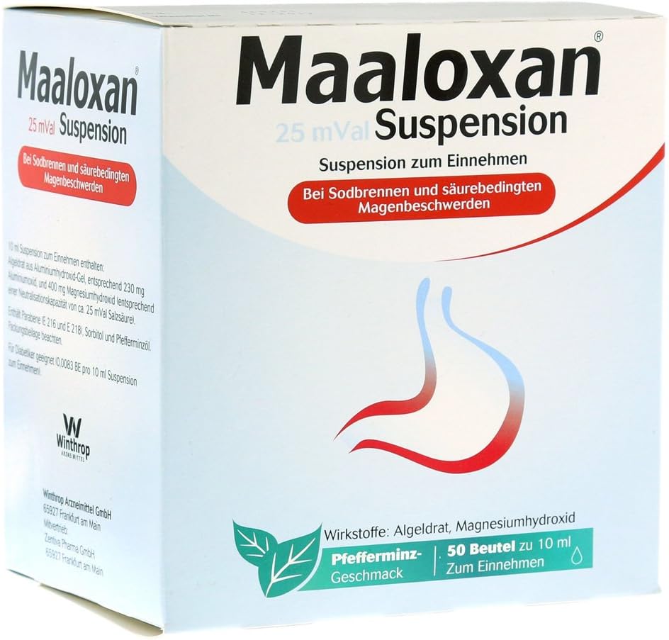 Maaloxan MAALOXAN 25 mVal Suspension - 50X10 ml Suspension 01427373 ...