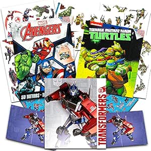 Amazon.com: Superhero Temporary Tattoos for Boys Kids Party Bundle ...