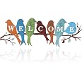 Amazon.com: Peryiter Bird Wall Art Birds on Branch Welcome Sign Hanging ...