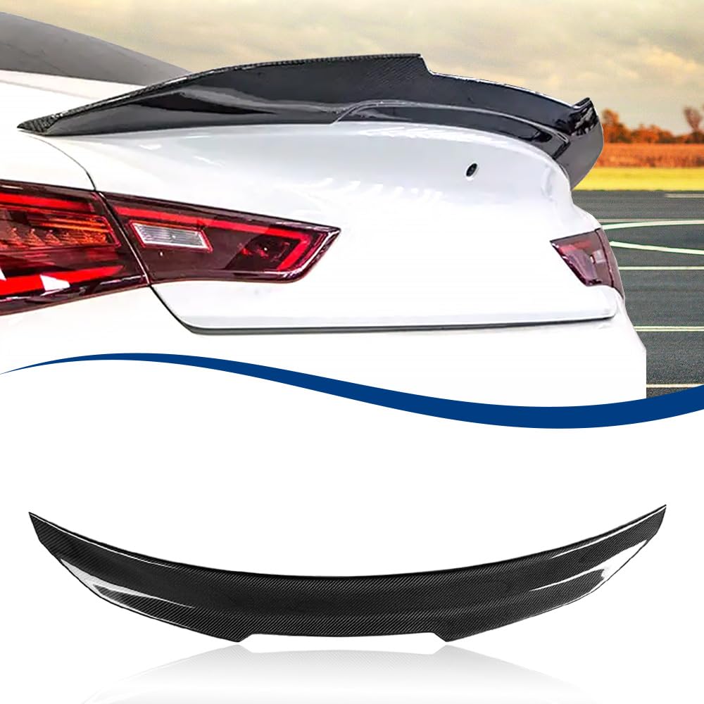 XPHAZZ Real Carbon Fiber Q60 Spoiler PSM-Style Compatible with (2017 ...