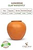 Village Decor Terracotta Water pot With Lid & Glass |Preseasoned ...