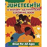 Juneteenth Activity Coloring Book For Kids: Juneteenth Coloring Book ...
