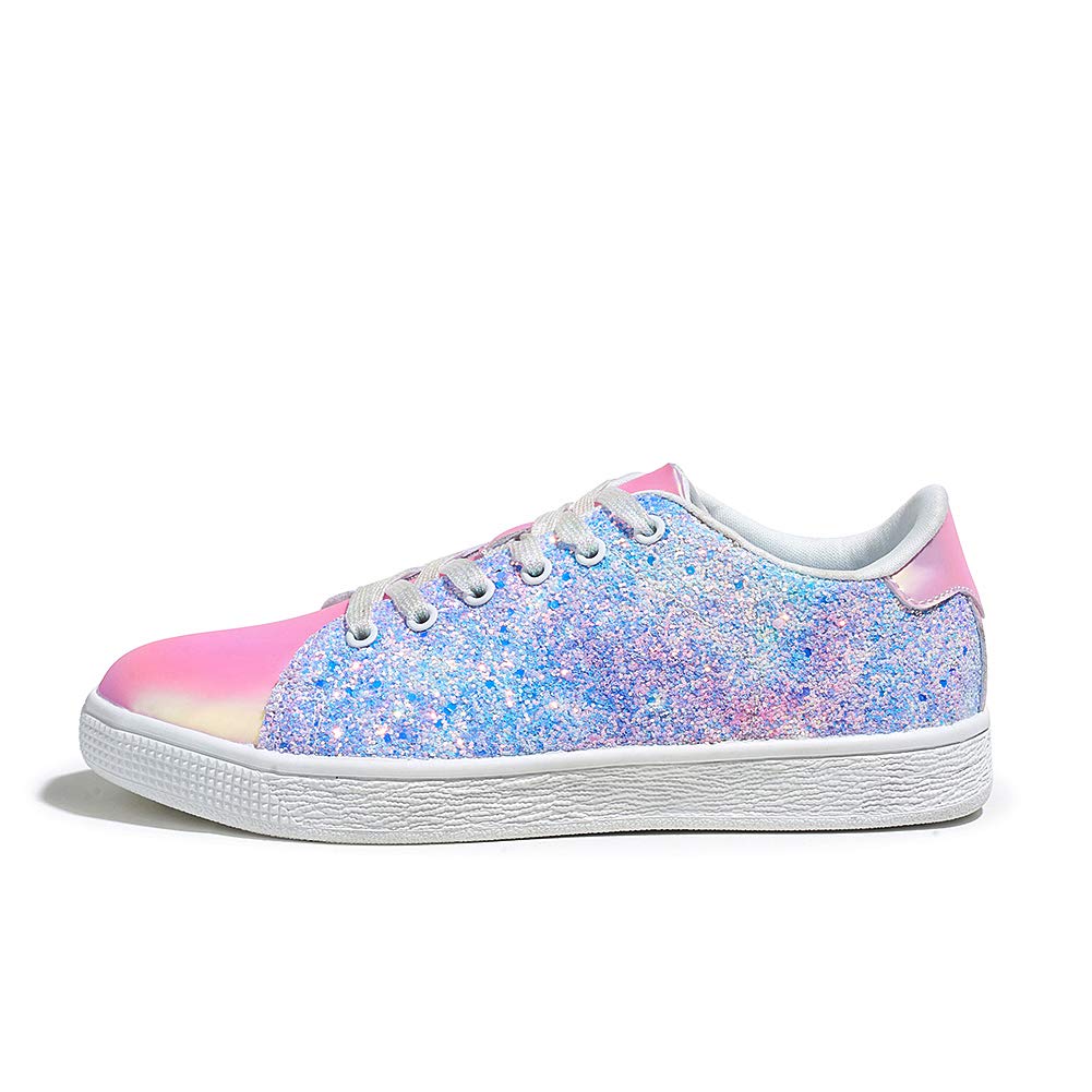 Buy LUCKY STEP Glitter Sneakers Lace up | Fashion Sneakers | Sparkly ...