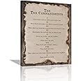 Amazon.com: Ten Commandments Wall Art 10 Commandments Pictures Wall ...