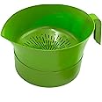 Amazon.com: Easy Greasy Colander & Food Strainer Kitchen Set - Strains ...