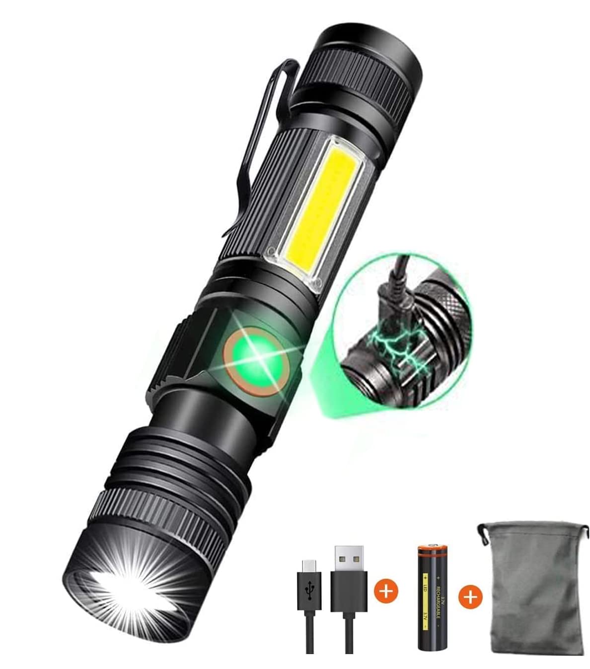 Mua (Latest Multi-functional Model) Flashlight, Powerful, Military ...