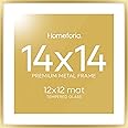 Amazon.com - Homeforia 14x14 Picture Frame Gold, High End Metal 14 x 14 ...
