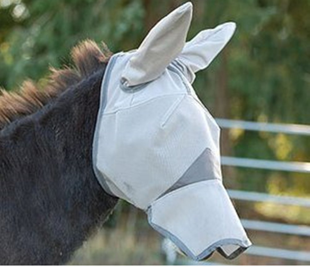 Amazon.com: Cashel Crusader Standard Mule Donkey Fly Mask with Long ...