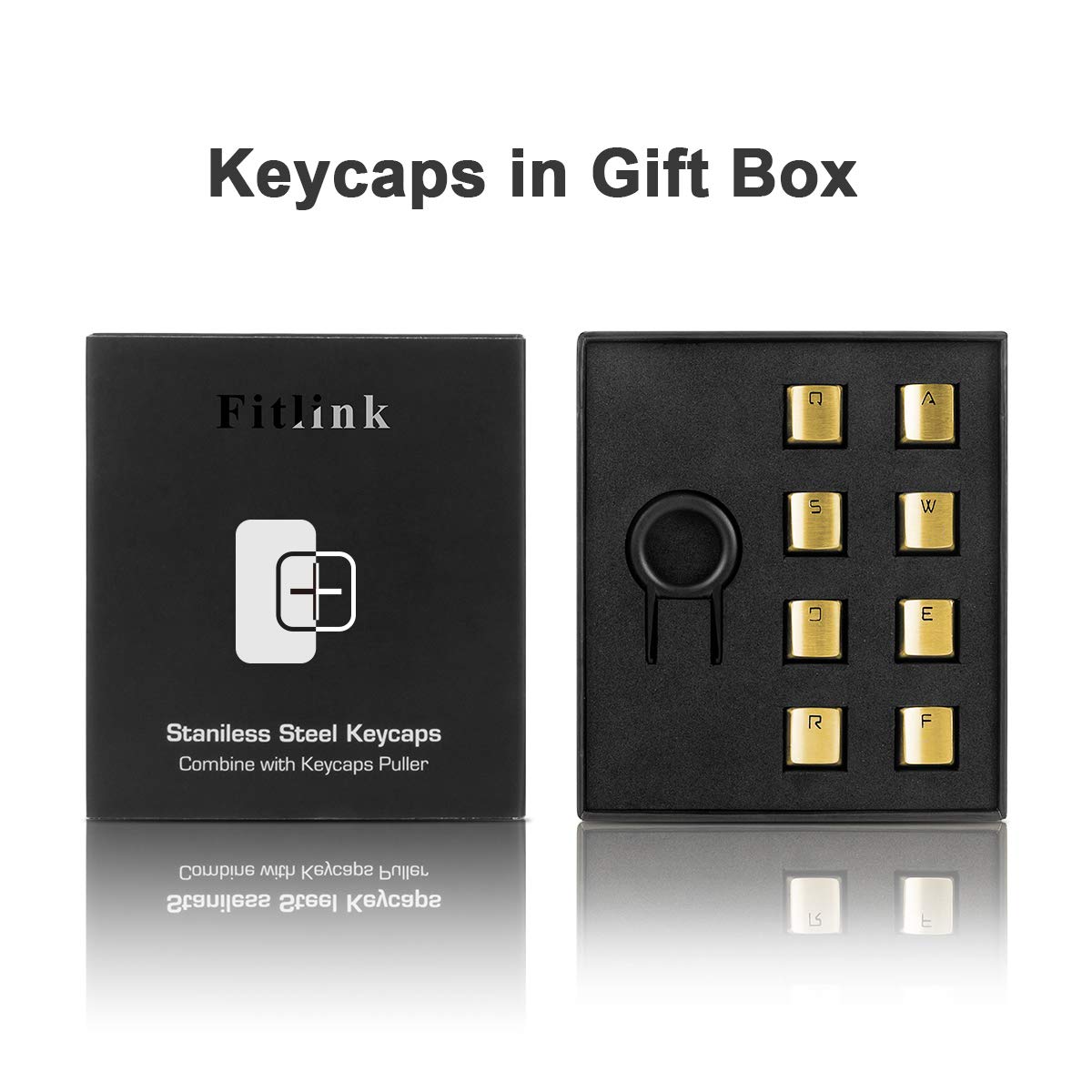 Mua Fitlink FPS & MOBA Gaming Keycaps, WASD Stainless Steel Metal ...