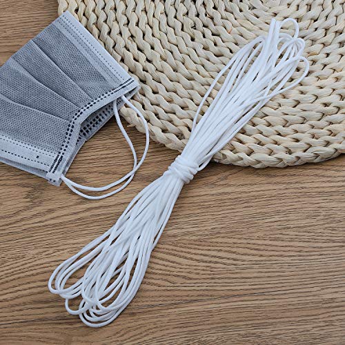 Elastic Bands for Sewing 1/8 inch, 100 Yard Elastic String for Masks ...