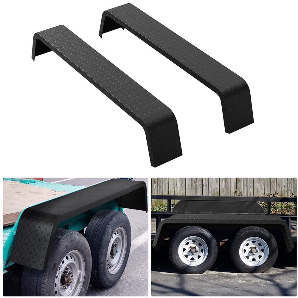 Trailer Fenders,2 Pack Trailer Fenders Single Axle Fit 13"-15" Tires ...