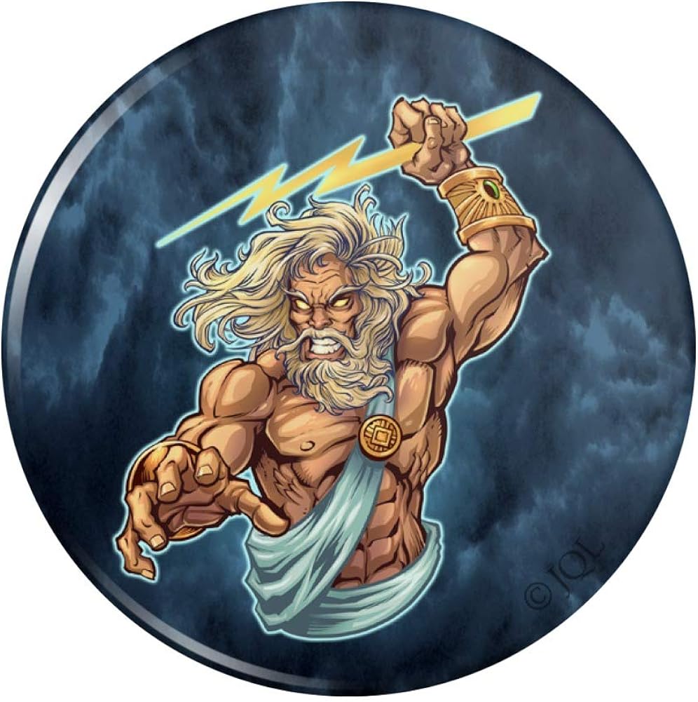 Zeus Greek God Mythology Lightning Pinback Button Pin Badge - 3 ...
