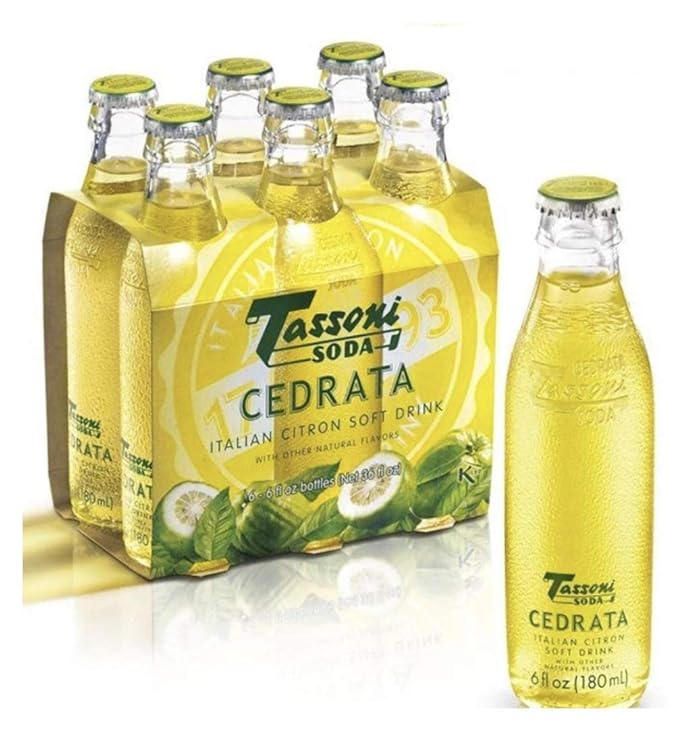 Amazon.com : Tassoni: "Cedrata" Italian Citron Juice Soda Pack of 6 for ...