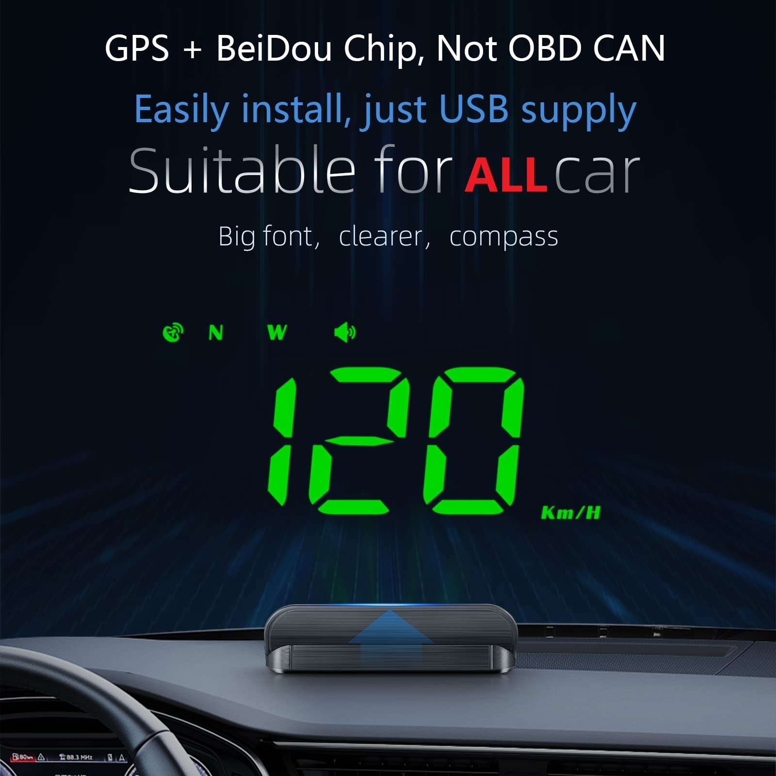 Mua Heads Up Display for Cars GPS Speedometer for Car Hud Car Compass ...