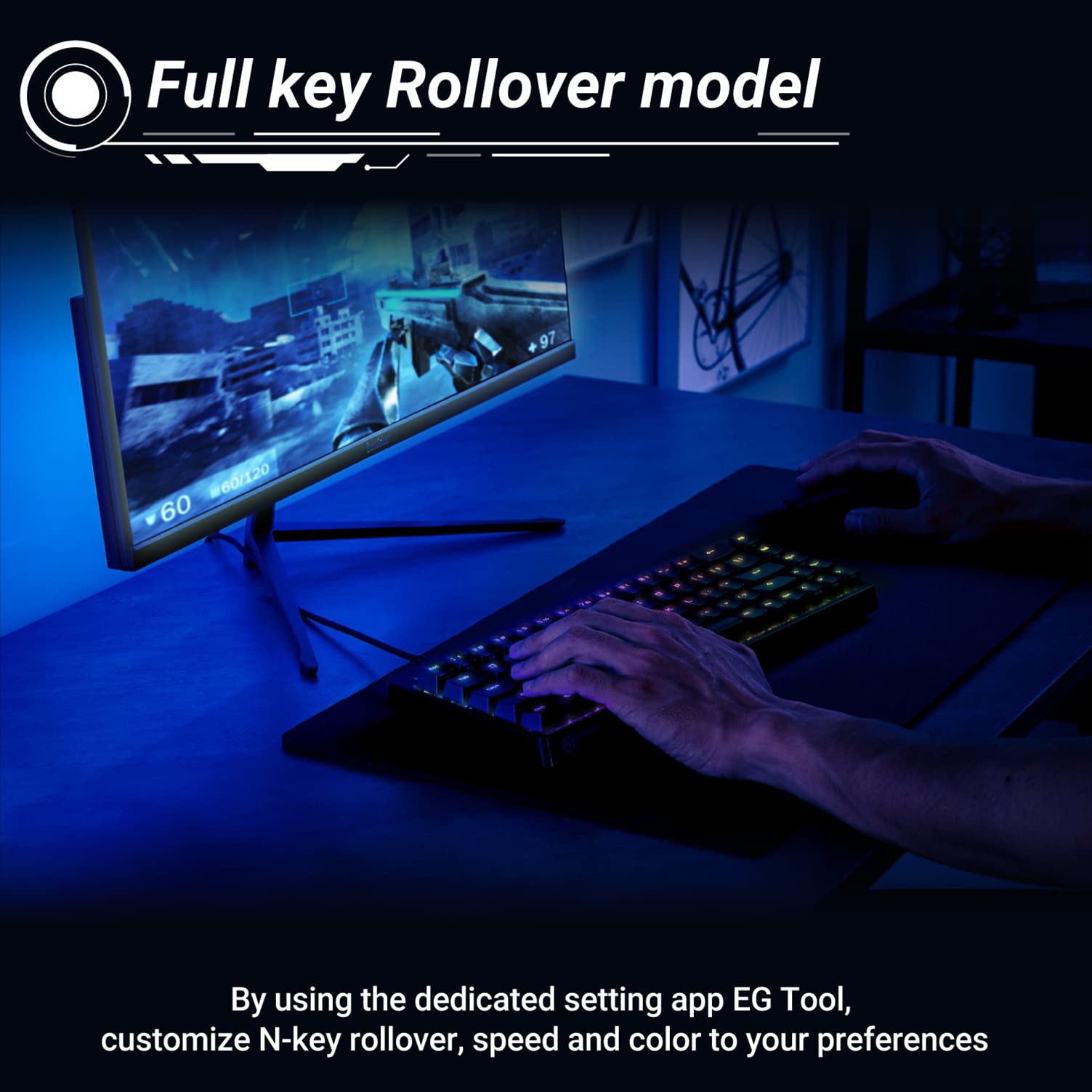 Mua ELECOM Gaming V Custom VK300 Mini 65% RGB Gaming Keyboard, Backlit ...