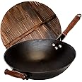 Amazon.com: WANGYUANJI Handmade Ancient Method Cast Iron Wok 12.59 ...