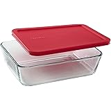Amazon.com: Pyrex Simply Store 11-Cup Rectangular Glass Food Storage ...
