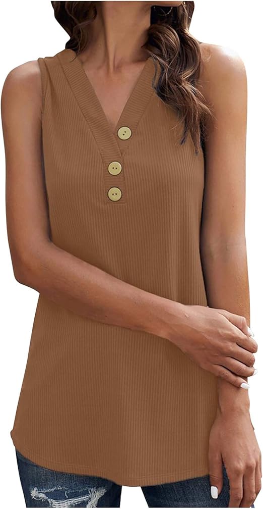 Satiable Damen ärmellos T-Shirt Damen Einfarbig Tank Top Sommer Damen ...