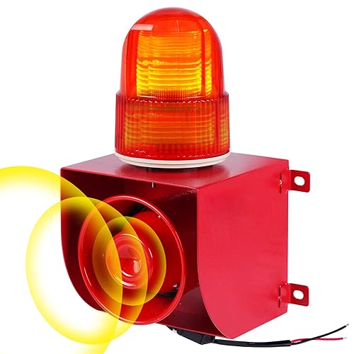 Saladulce 120dB Industrial Siren Alarm IP65 Outdoor Siren with Strobe ...