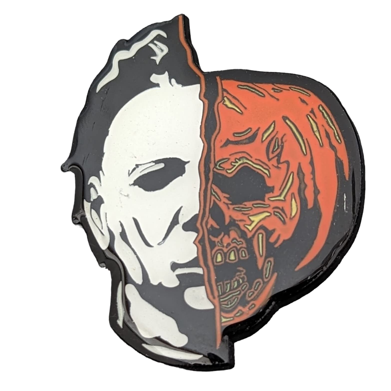 Mua Michael Myers Split Mask Pumpkin Face Glow in the Dark Pin Official ...