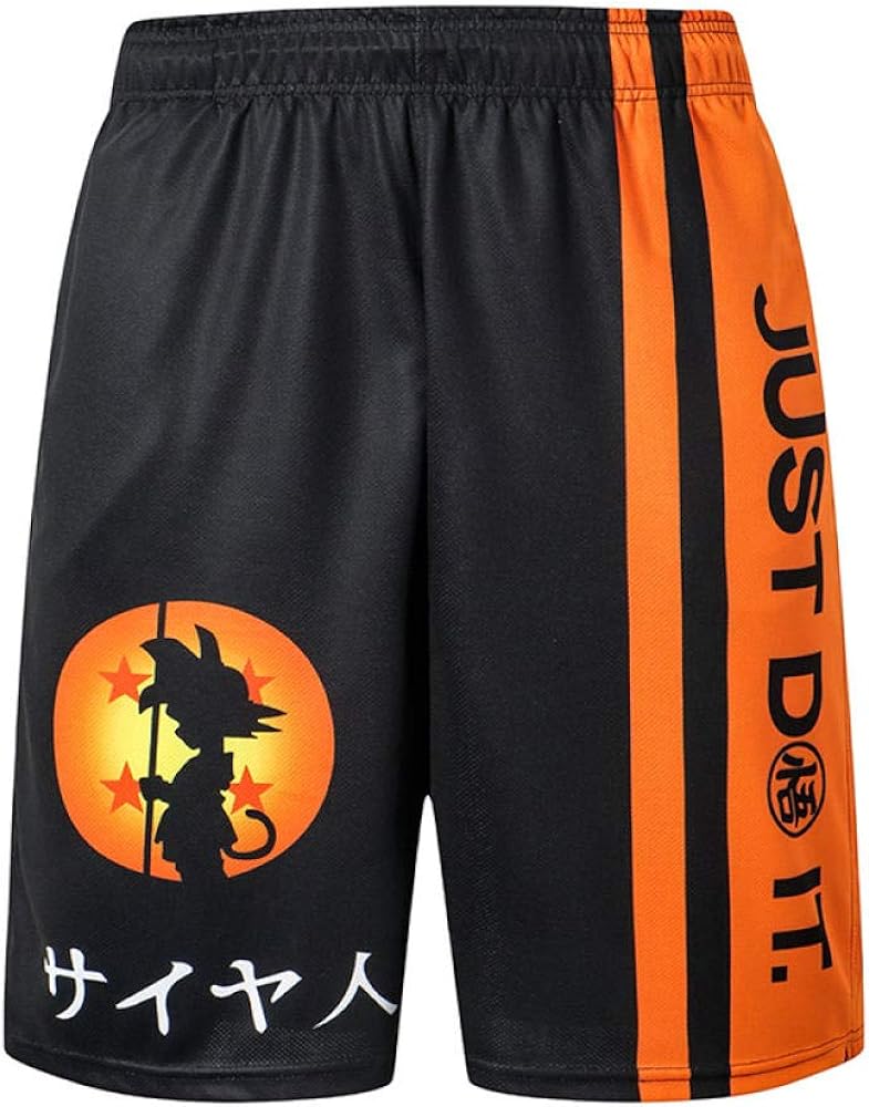 2020 New Dragon Ball Z Goku Men's Sports Shorts Cool Summer Basketball ...