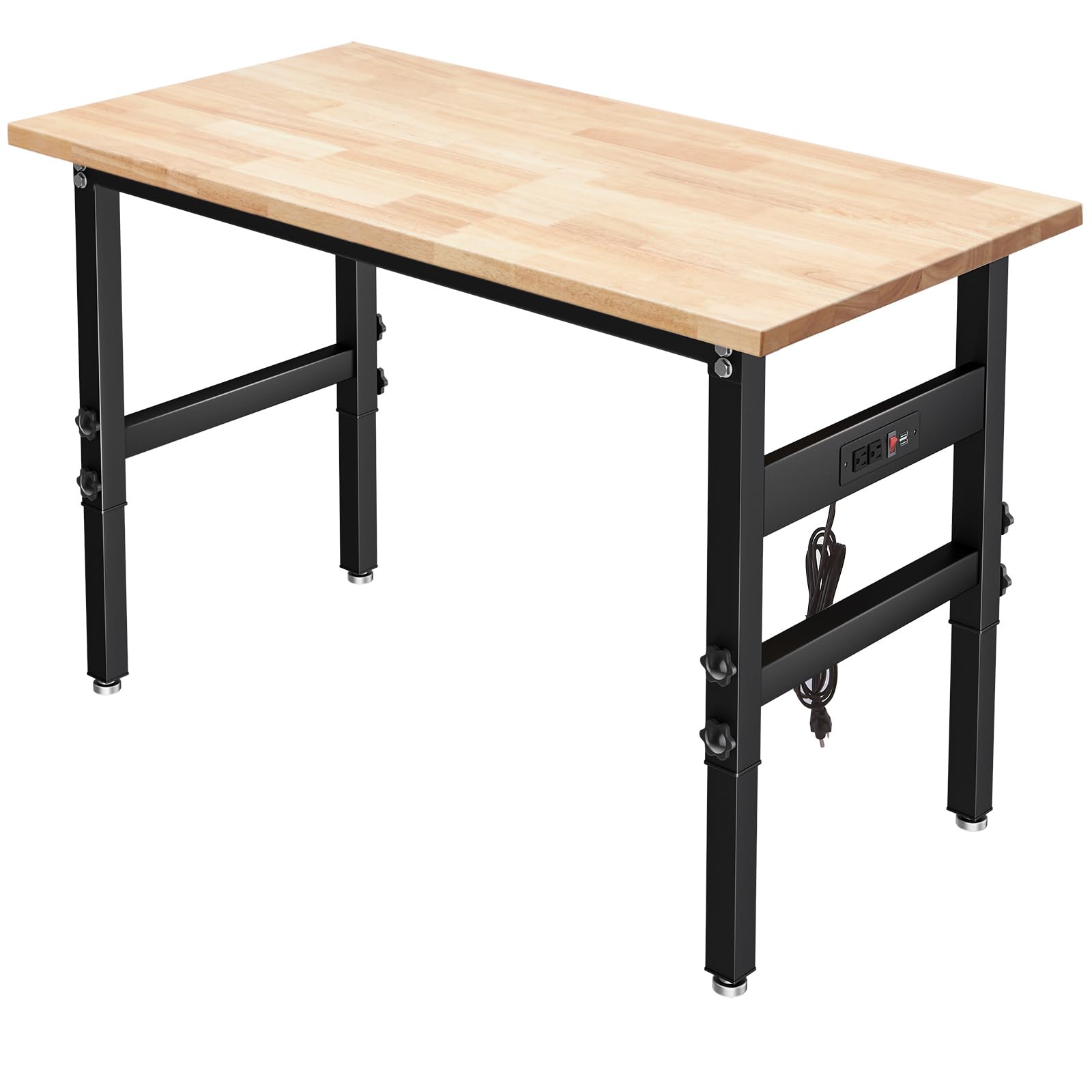 Mua 48" Adjustable Work Bench Garage Workbench with Power Outlets, 2200 ...